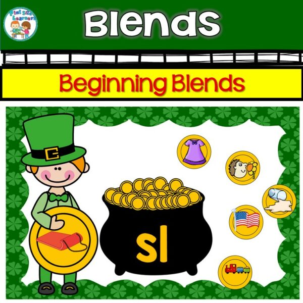 St. Patrick's Day Beginning Blends Sorting Activity | Kindergarten ...
