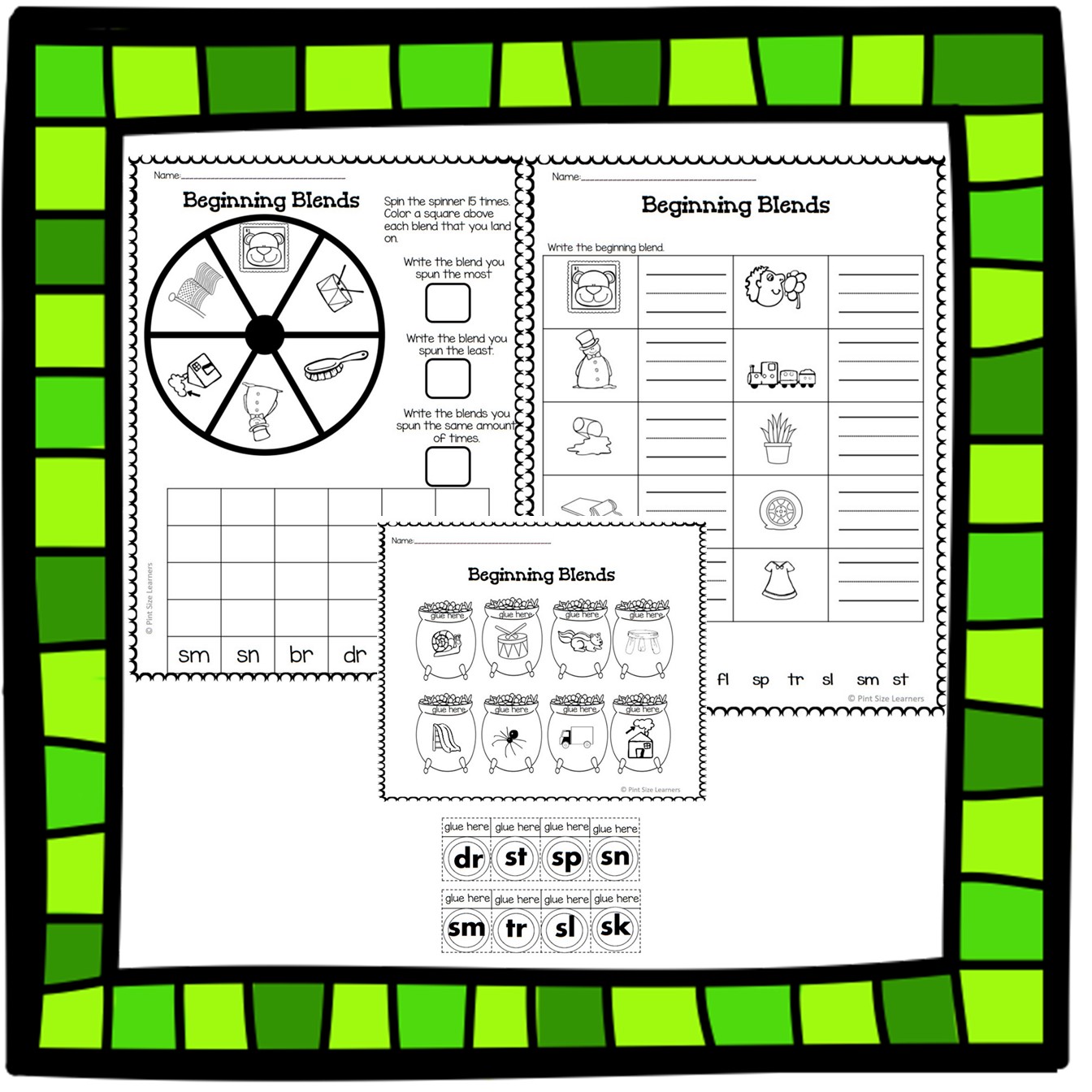 St. Patrick's Day Beginning Blends Sorting Activity | Kindergarten ...