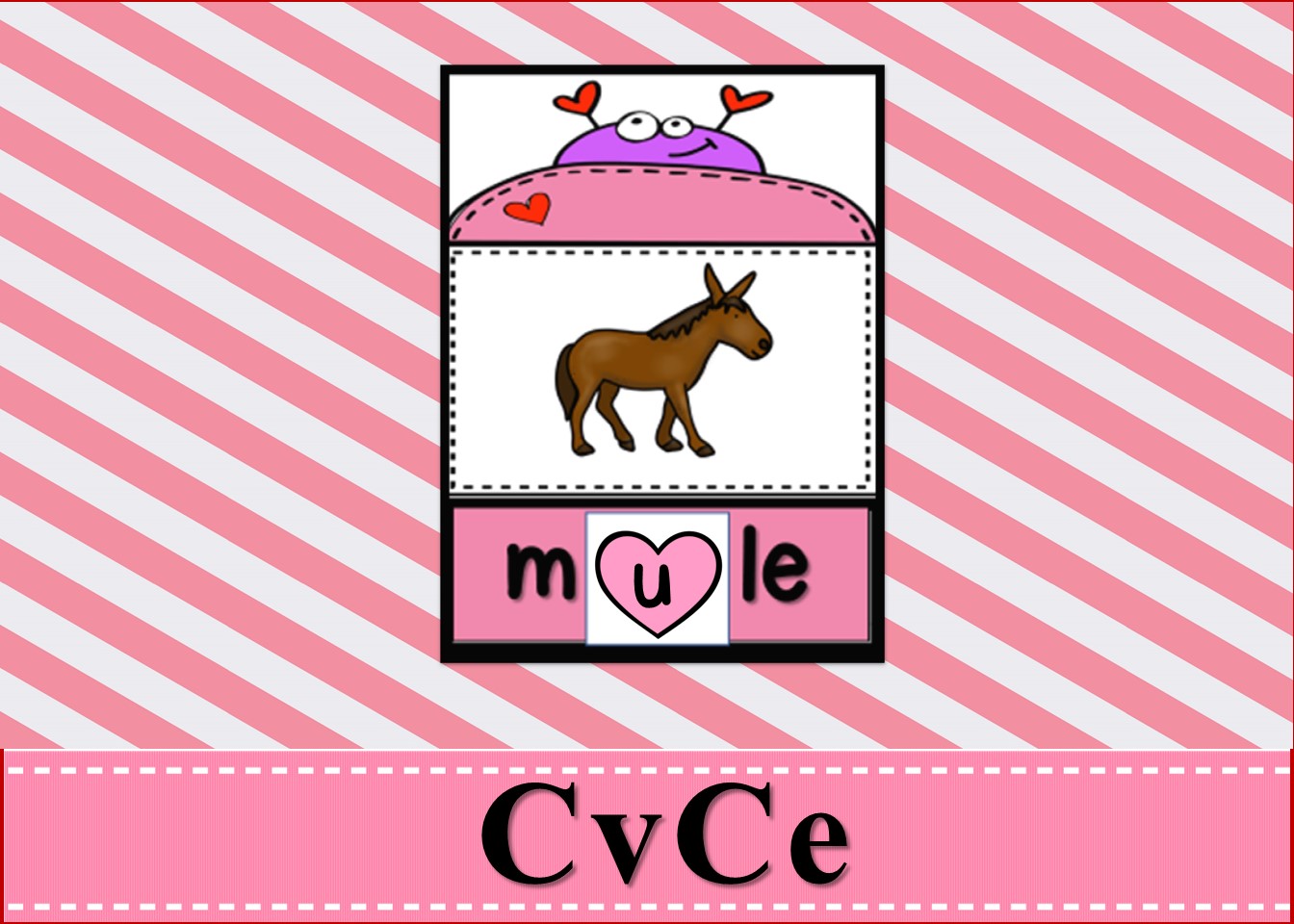Valentine Phonics | Long Vowel Sounds | CVCe Words | Made By Teachers