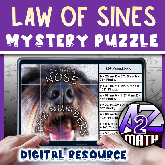 Law of Sines Activity Digital Pixel Art Mystery Puzzle | Made By Teachers
