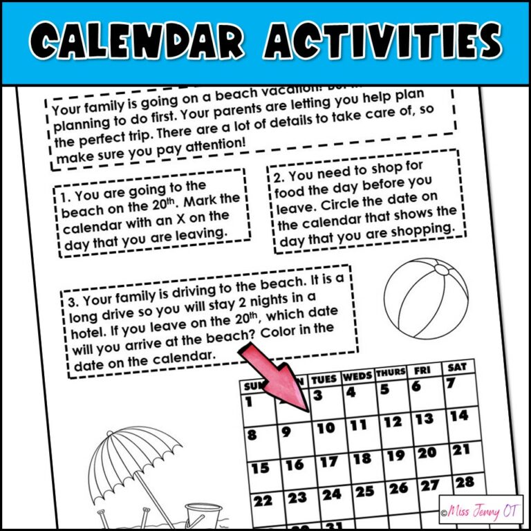 Middle School Executive Functioning Activities Plan A Trip Worksheets ...