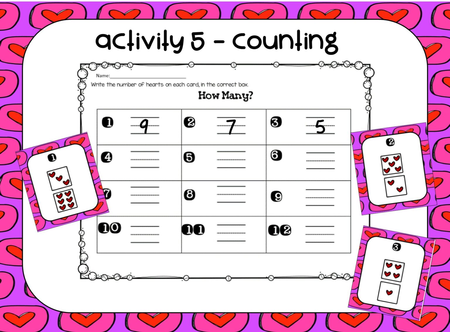 Write the Room Center Valentine - Themed Activities For Kindergarten ...