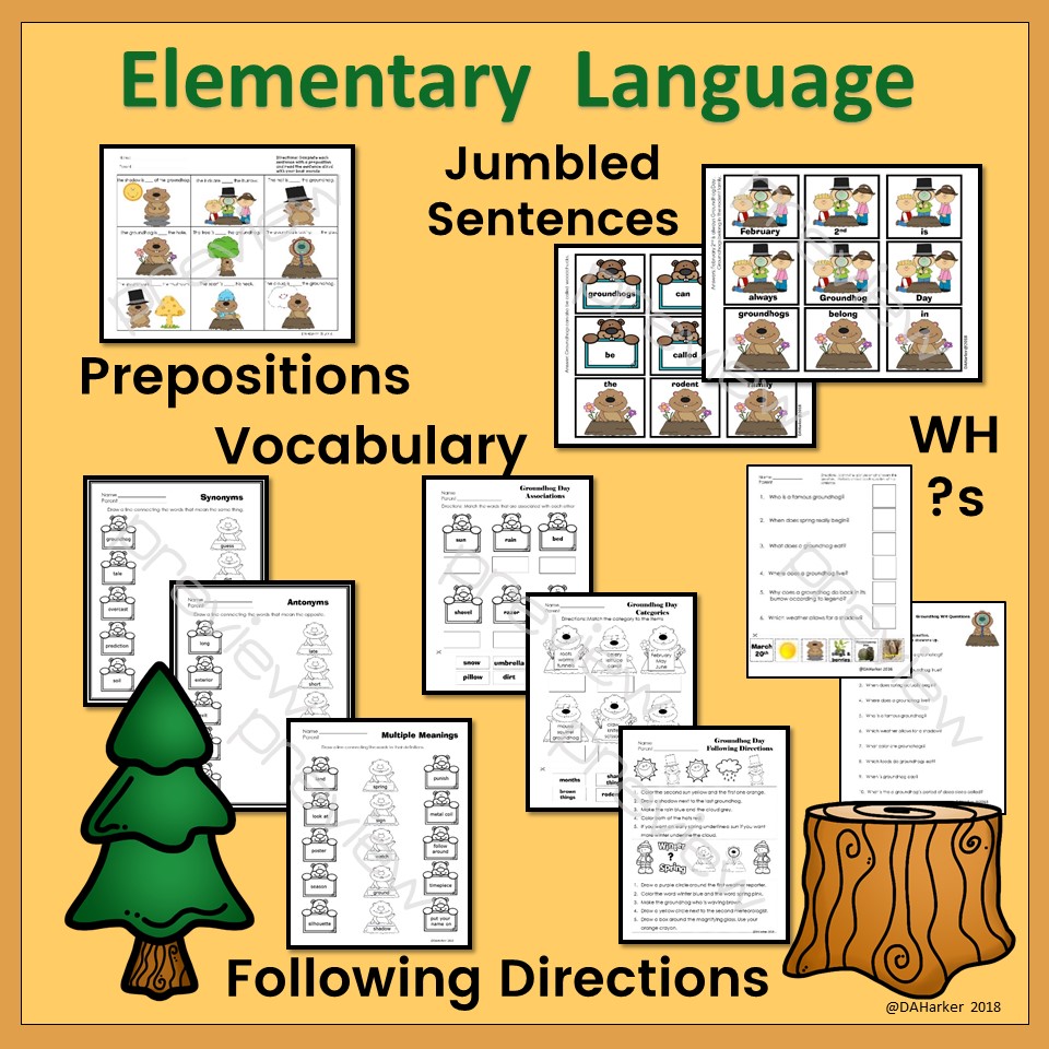 Groundhog Day Speech Therapy Printable Pack | Made By Teachers