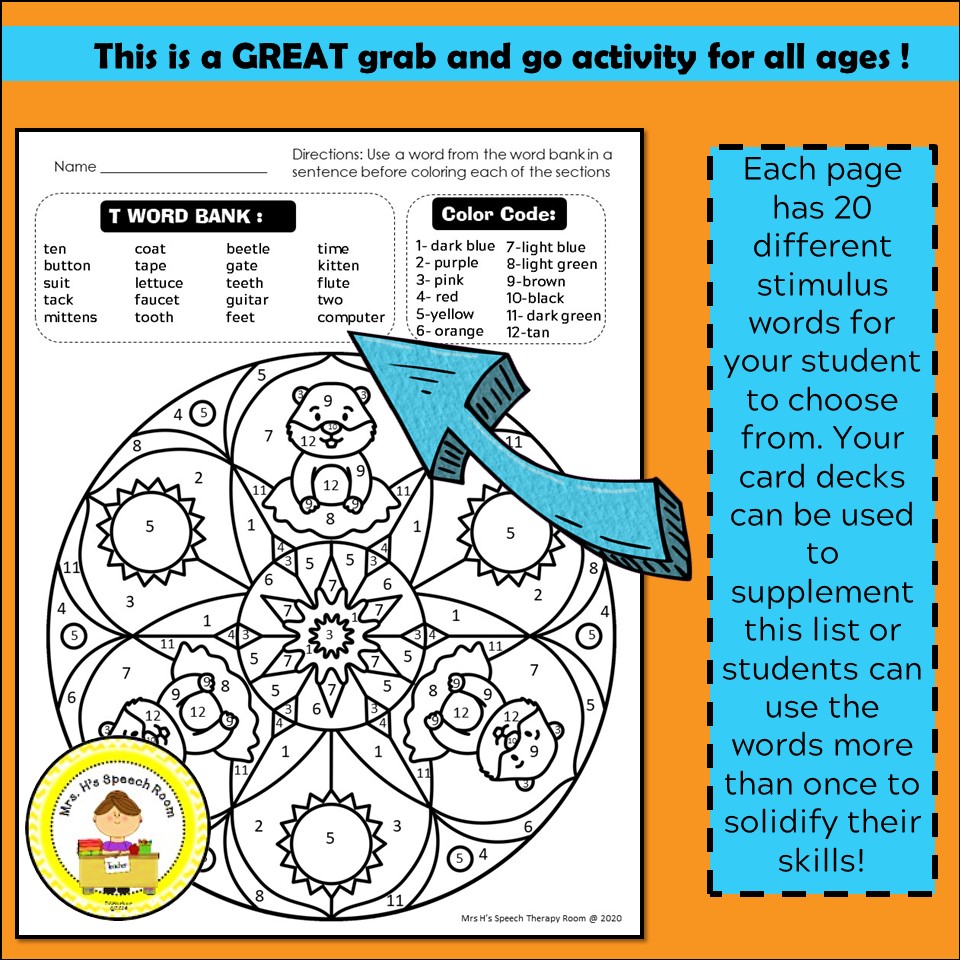 Groundhog Day Speech and Language Therapy Color By Code Grab and Go ...