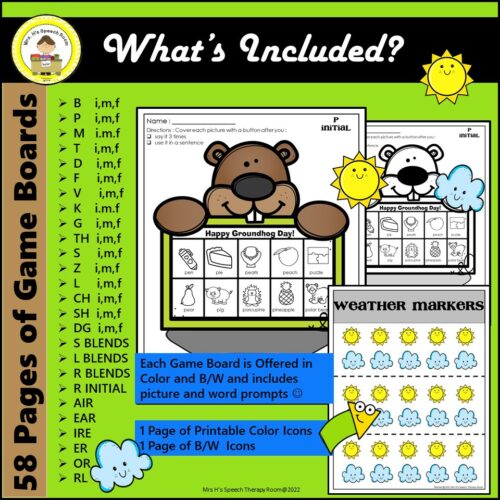 Groundhog Day Articulation Activity for Speech Therapy | Made By Teachers