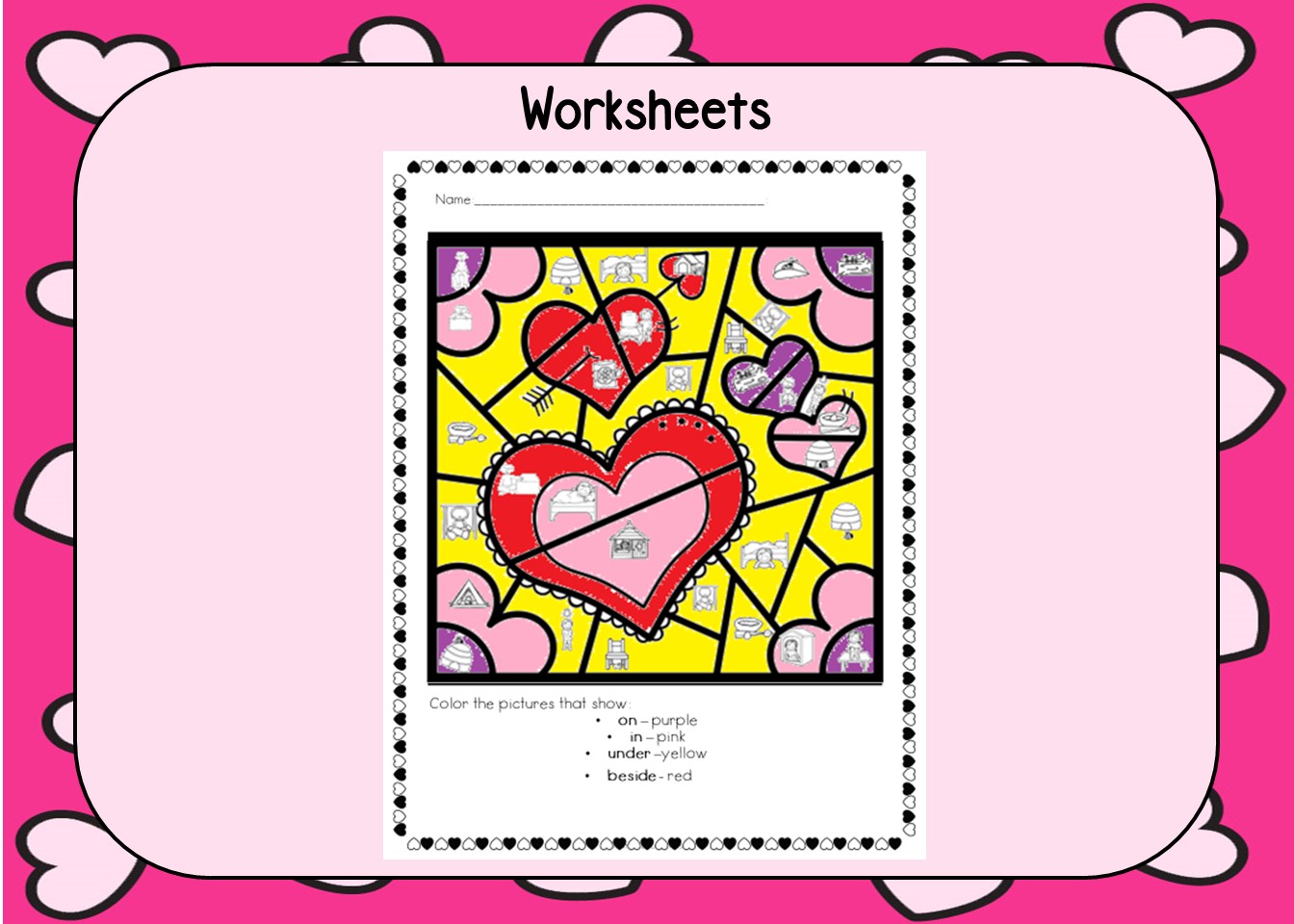 Position Words Activities & Worksheets | February Math Centers ...
