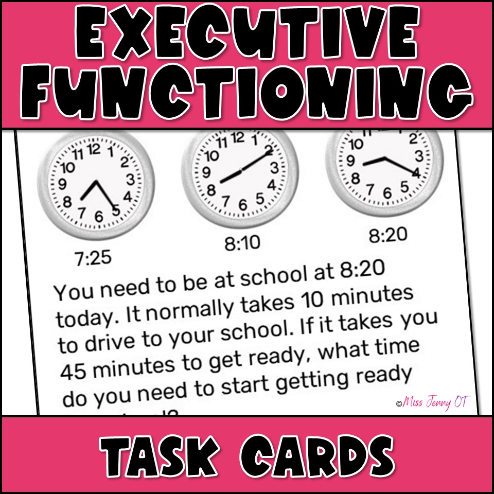 Middle School Executive Functioning Activities Task Cards | Made By ...