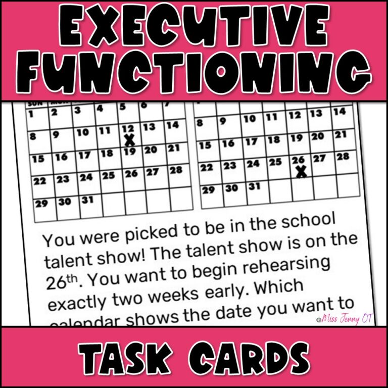 Middle School Executive Functioning Activities Task Cards | Made By ...