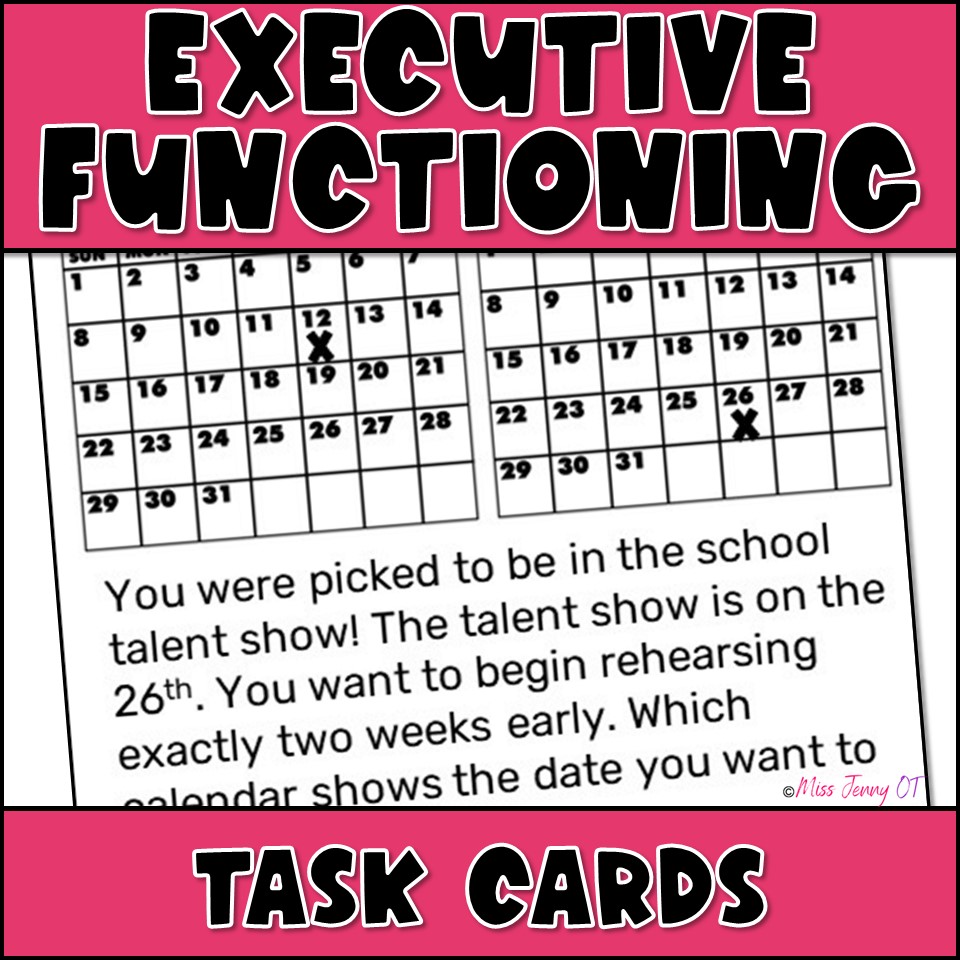 Middle School Executive Functioning Activities Task Cards | Made By ...