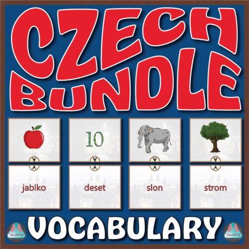 Czech Vocabulary Match Bundle | Made By Teachers