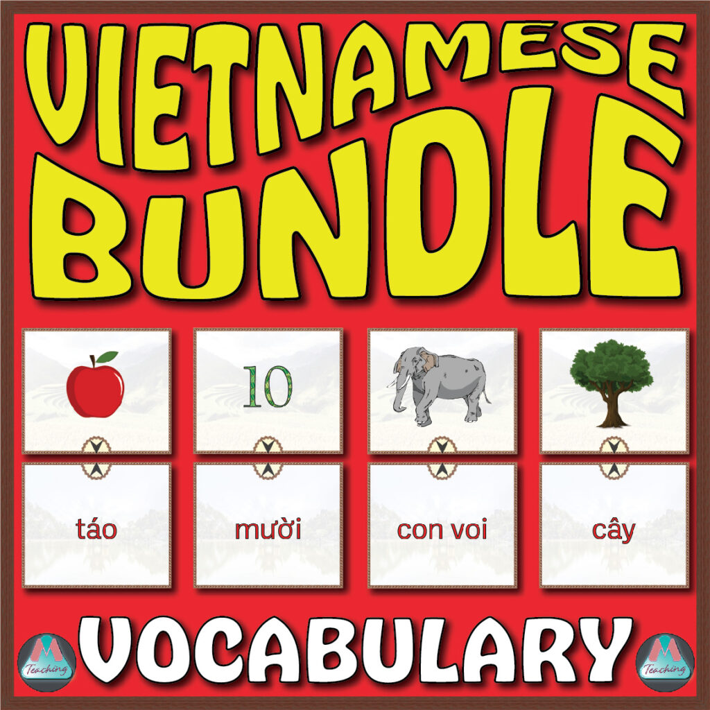 Vietnamese Vocabulary Match Bundle | Made By Teachers