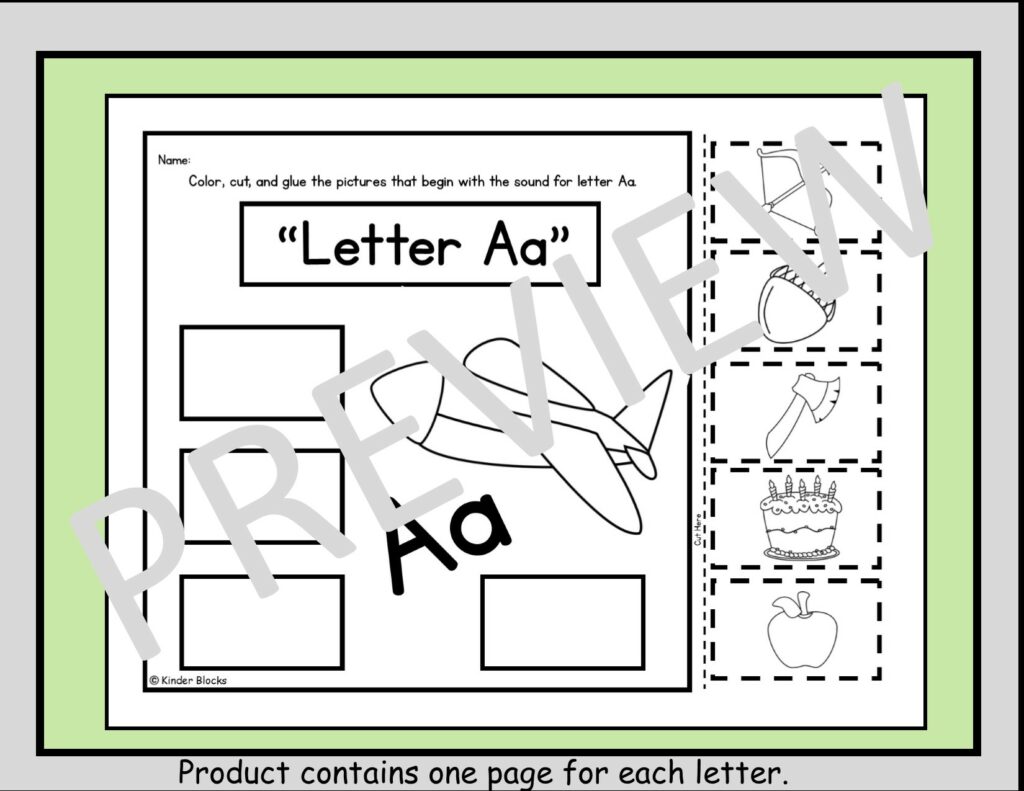 Learning Our ABC's - Letter and Sound Practice Sheets | Made By Teachers