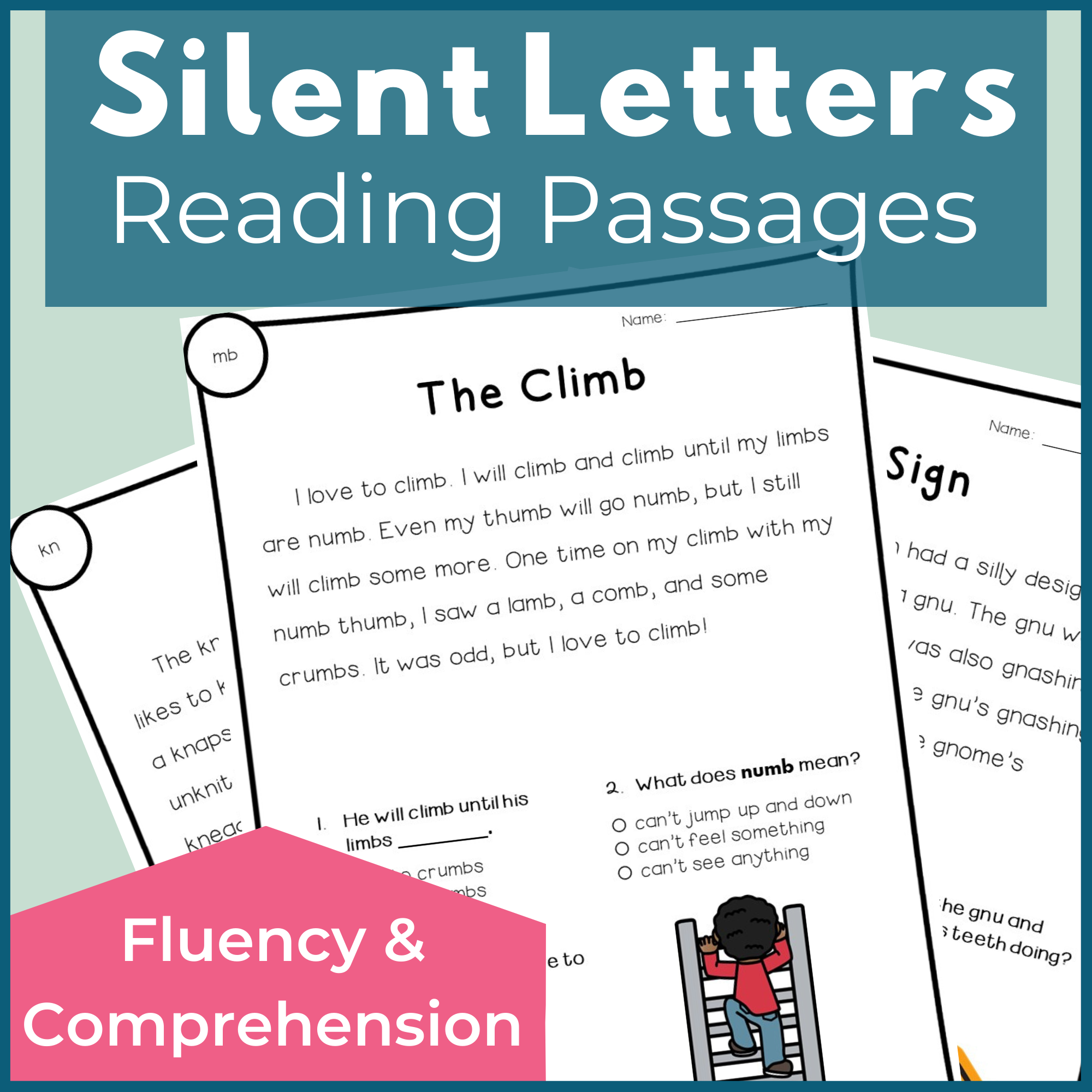 Free Phonics Reading Passages for Fluency and Comprehension Sampler ...