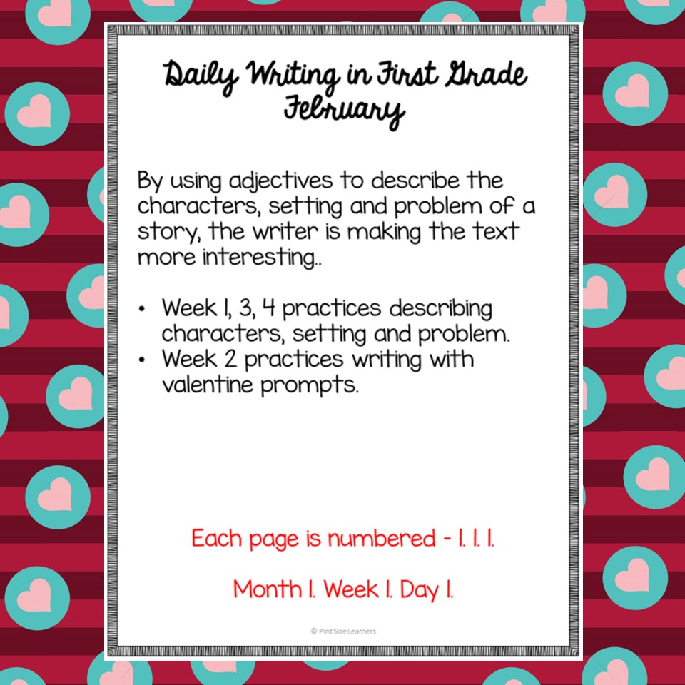 February Writing Prompts for 1st Grade | Writing Activities & Journal ...