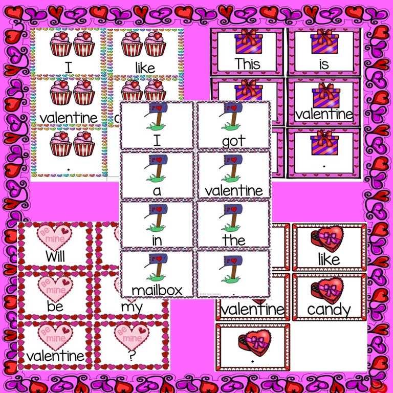 Valentine's Day Scrambled Sentences | Cut and Paste Sentences ...