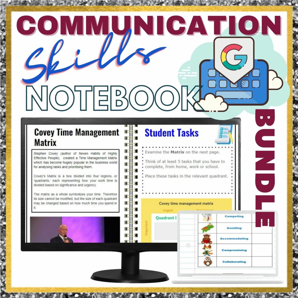 Communication Skills Digital Notebooks - Time Mgmt | Assertiveness ...