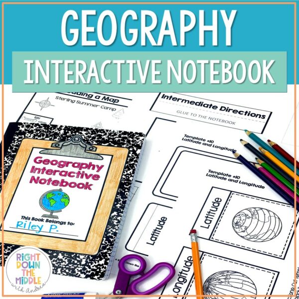 Geography and Map Skills Interactive Notebook | Made By Teachers