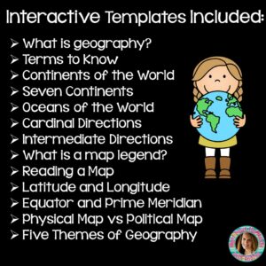 Geography and Map Skills Interactive Notebook | Made By Teachers