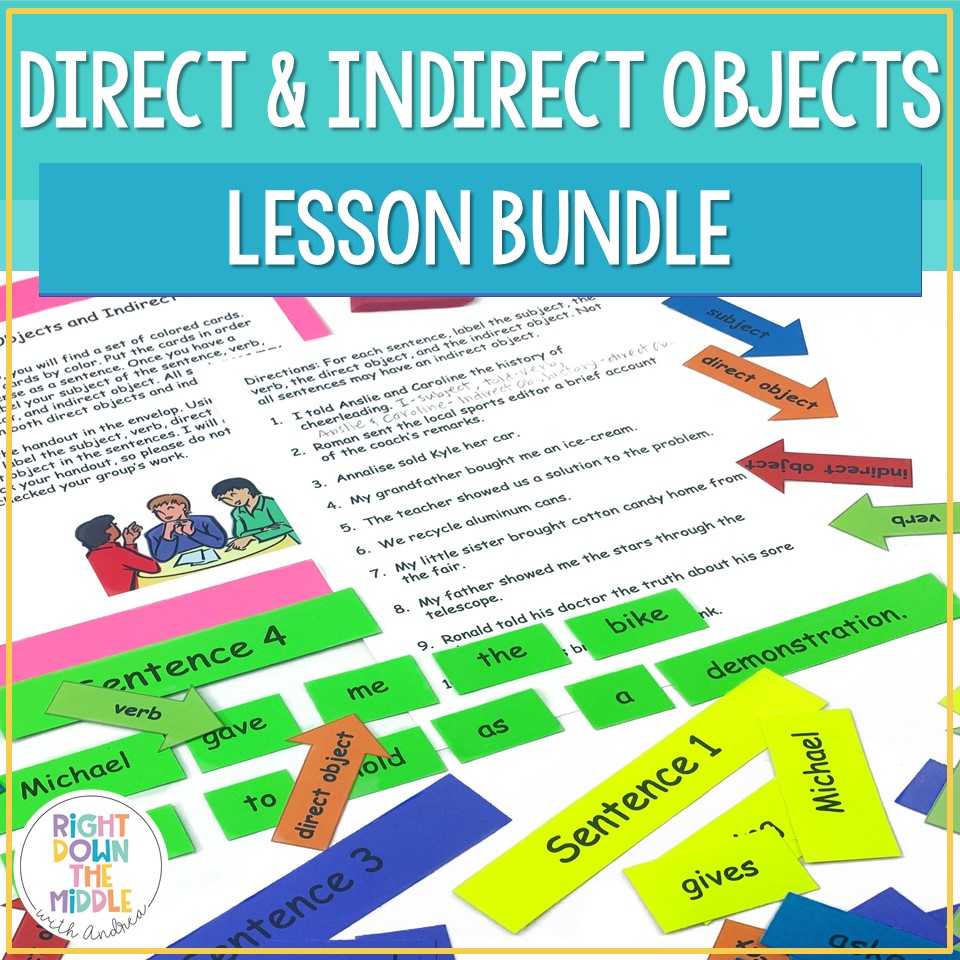 Direct Objects and Indirect Objects Lesson and Activity | Made By Teachers