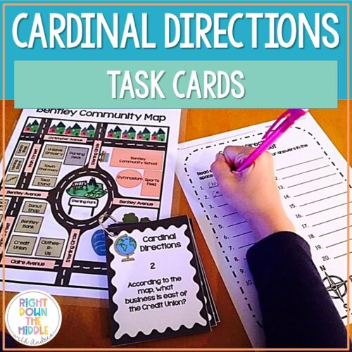 Map Skills and Cardinal Directions Task Cards | Made By Teachers