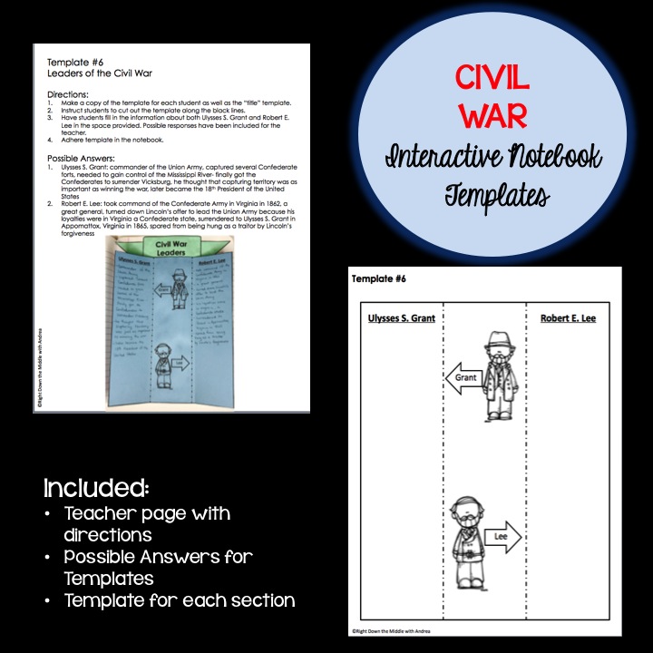 Civil War Interactive Notebook | Made By Teachers