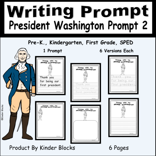 George Washington Writing Prompt 2 | Made By Teachers