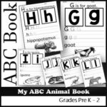 Alphabet Phonics Animal Book Learn ABC's Writing Science Zoo Animals ...