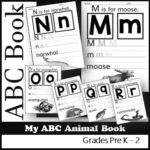 Alphabet Phonics Animal Book Learn ABC's Writing Science Zoo Animals ...