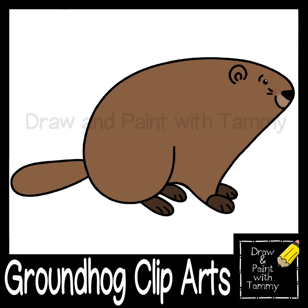Groundhog Day Theme with Groundhogs Rainbow Sun February Clip Arts PDF ...