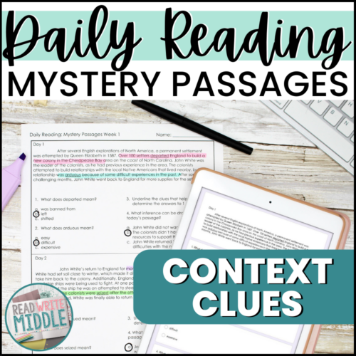 Daily Reading Comprehension Passages ELA Bell Ringers Morning Work Warm ...