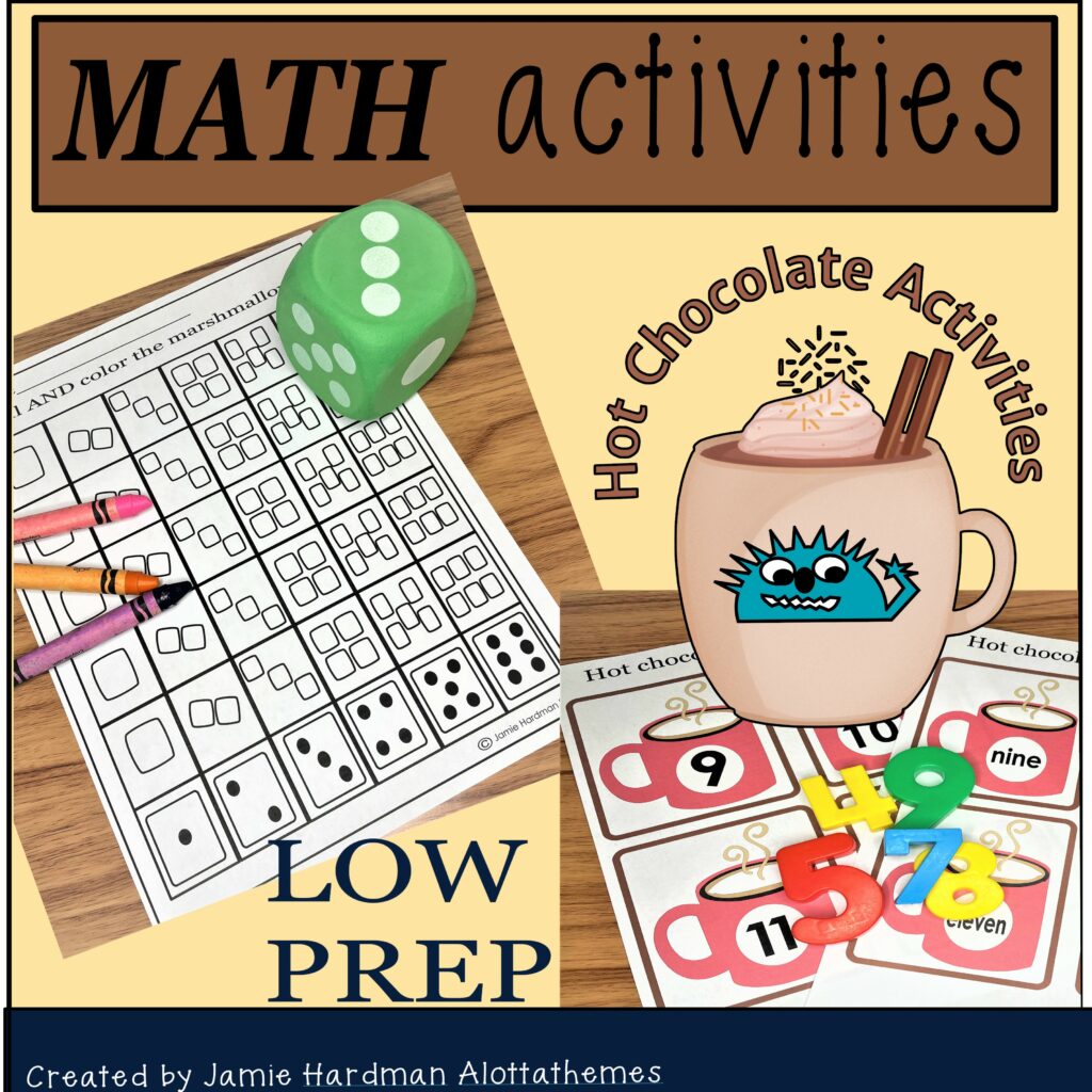 Winter | Number sense | number match math activities | Math centers ...