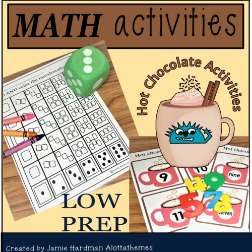 Winter | Number sense | number match math activities | Math centers ...