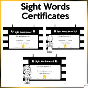 Editable Sight Words Certificates | Made By Teachers