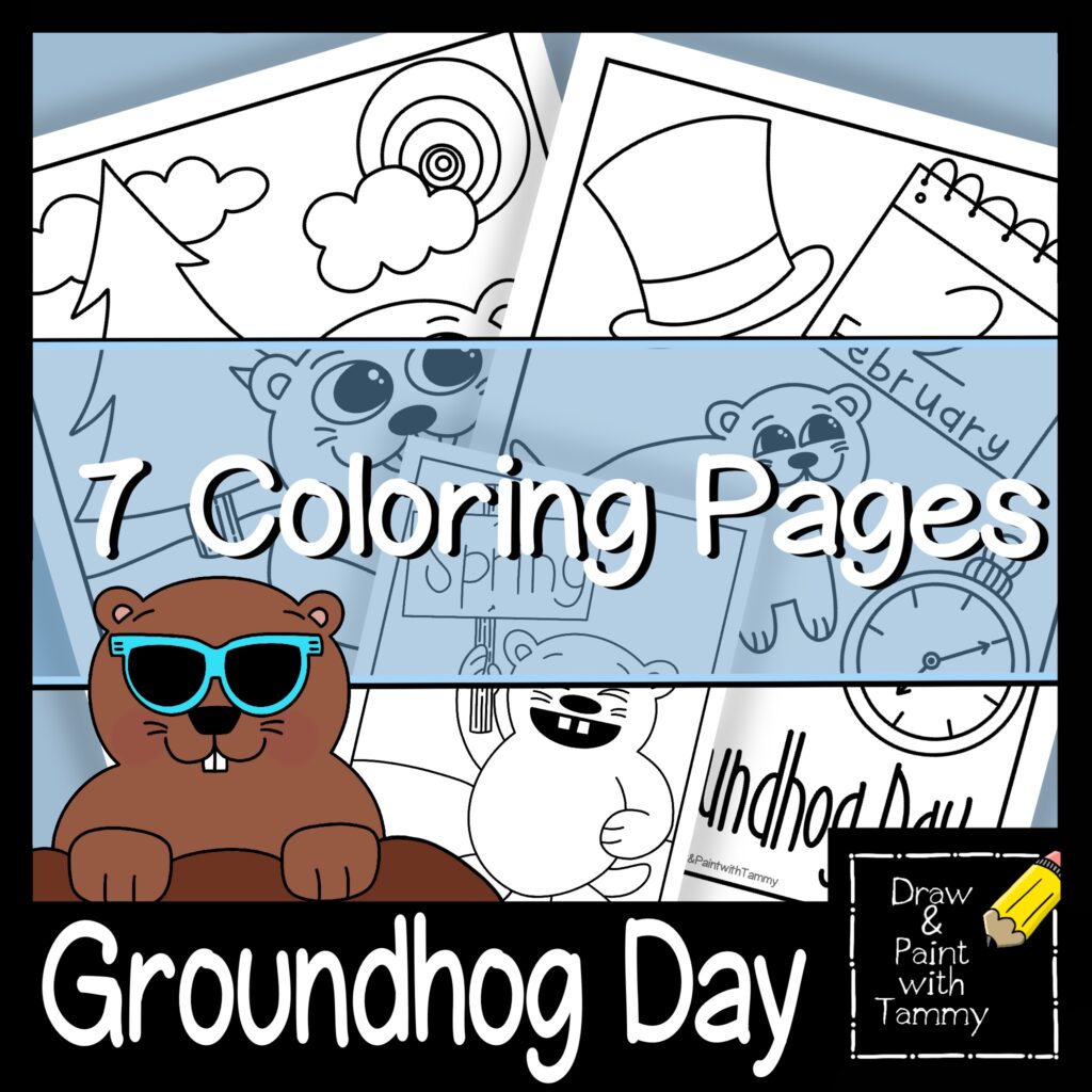 Groundhog Day Theme February Printable Coloring Pages | Made By Teachers