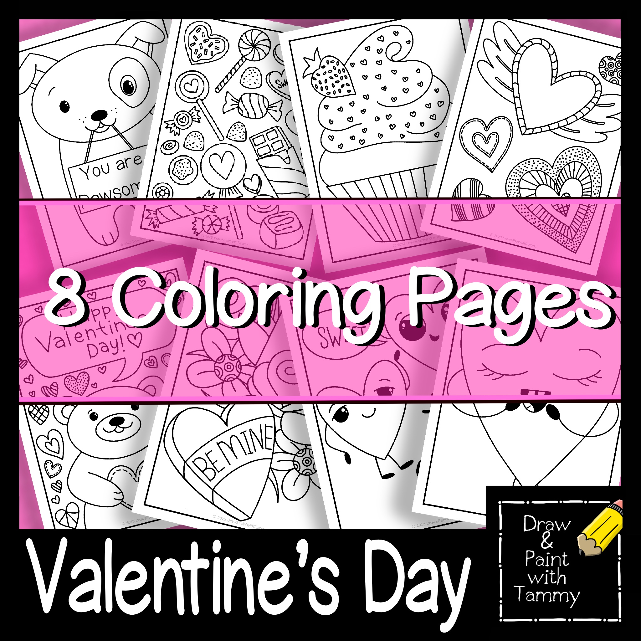 Valentine’s Day Theme February Printable Coloring Pages | Made By Teachers