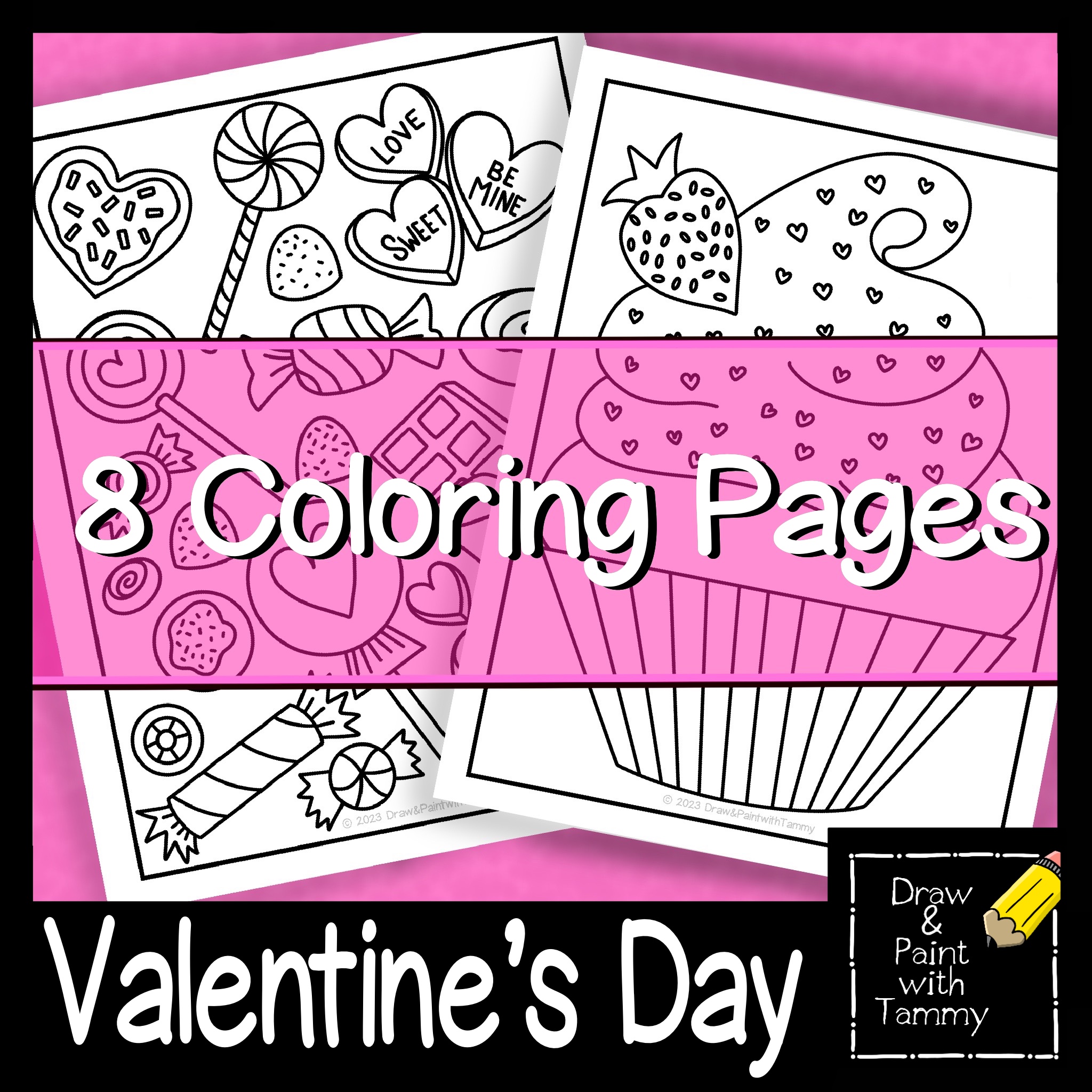 Valentine’s Day Theme February Printable Coloring Pages | Made By Teachers