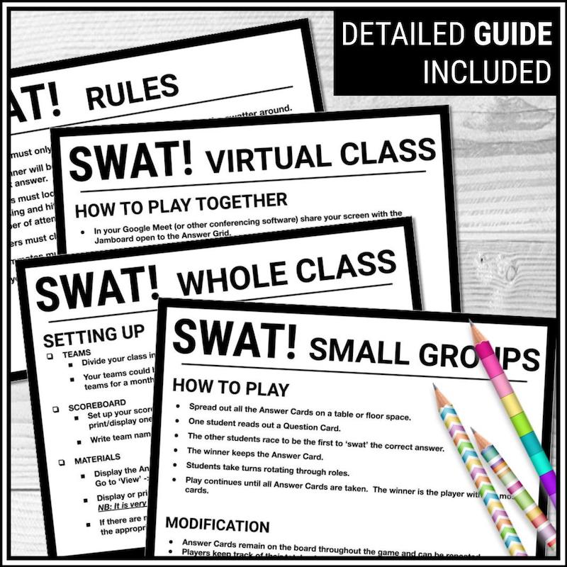 Geometry Math Game - 2D Shapes + Types of Lines | SWAT! | Made By Teachers