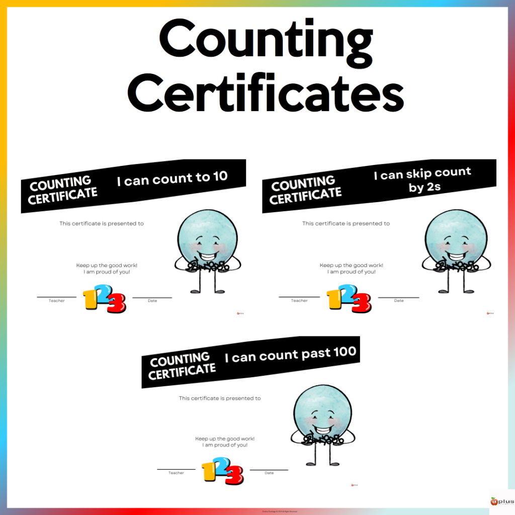 Counting Certificates | Made By Teachers