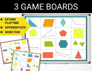 Geometry Math Game - 2D Shapes + Types of Lines | SWAT! | Made By Teachers