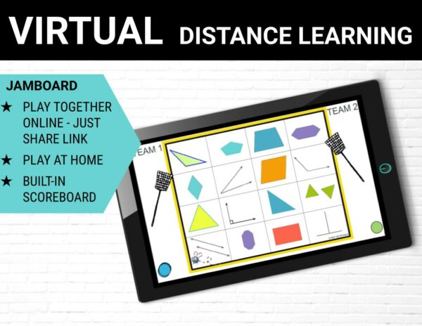 Geometry Math Game - 2D Shapes + Types of Lines | SWAT! | Made By Teachers