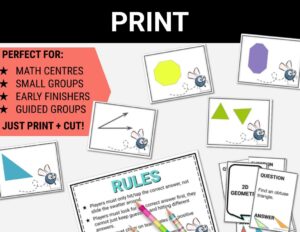 Geometry Math Game - 2D Shapes + Types of Lines | SWAT! | Made By Teachers