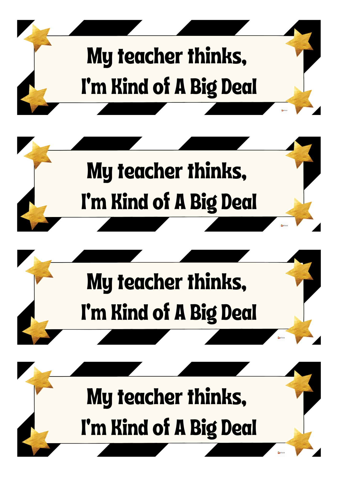 Motivational Desk Affirmation Tags | Made By Teachers