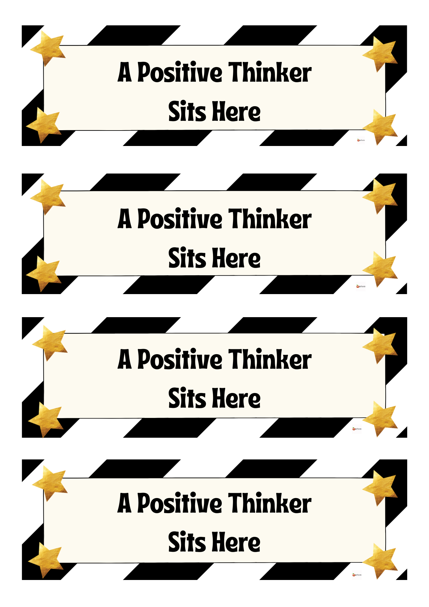Motivational Desk Affirmation Tags | Made By Teachers