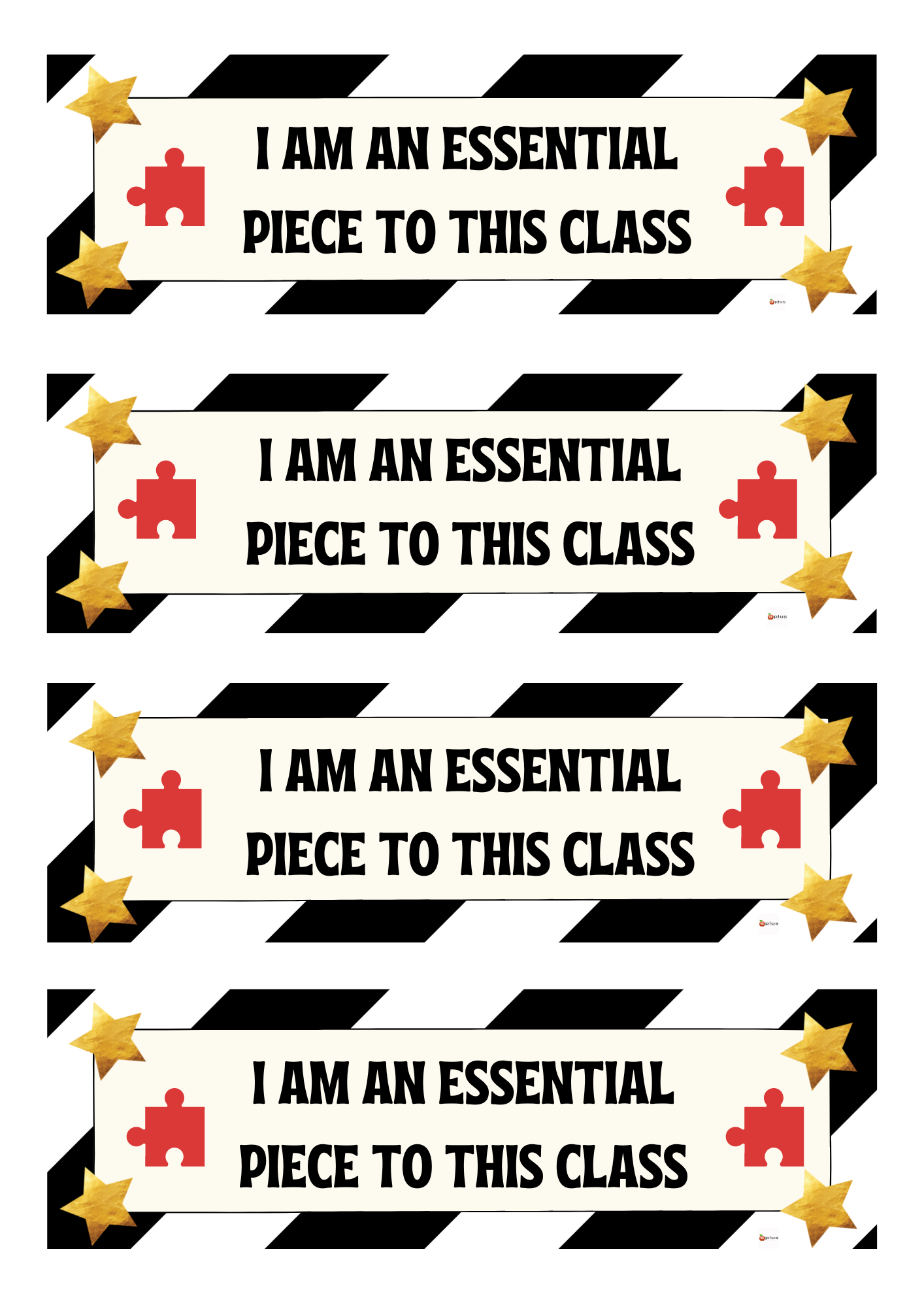 Motivational Desk Affirmation Tags | Made By Teachers