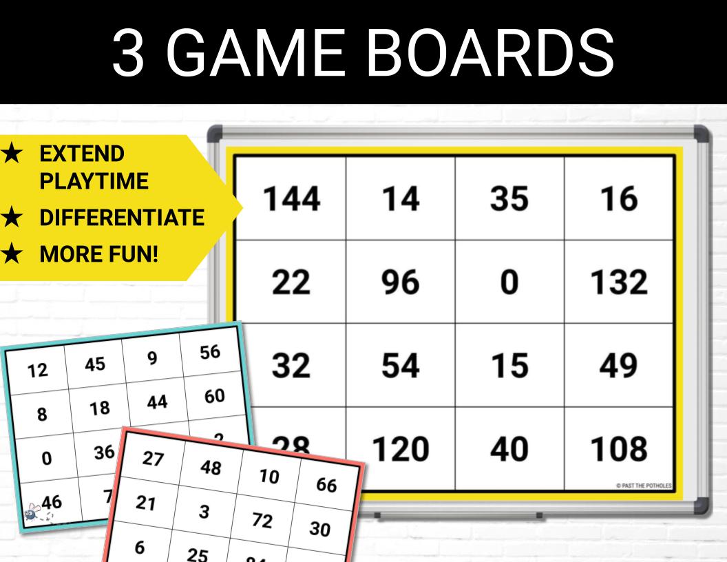 Multiplication and Division Game - Math Fact Fluency to 12 | SWAT ...