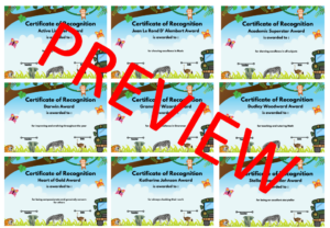 Editable Student Awards Safari Theme | Made By Teachers
