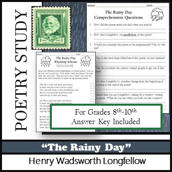 The Rainy Day by Henry Wadsworth Longfellow, Poetry Study, Language ...