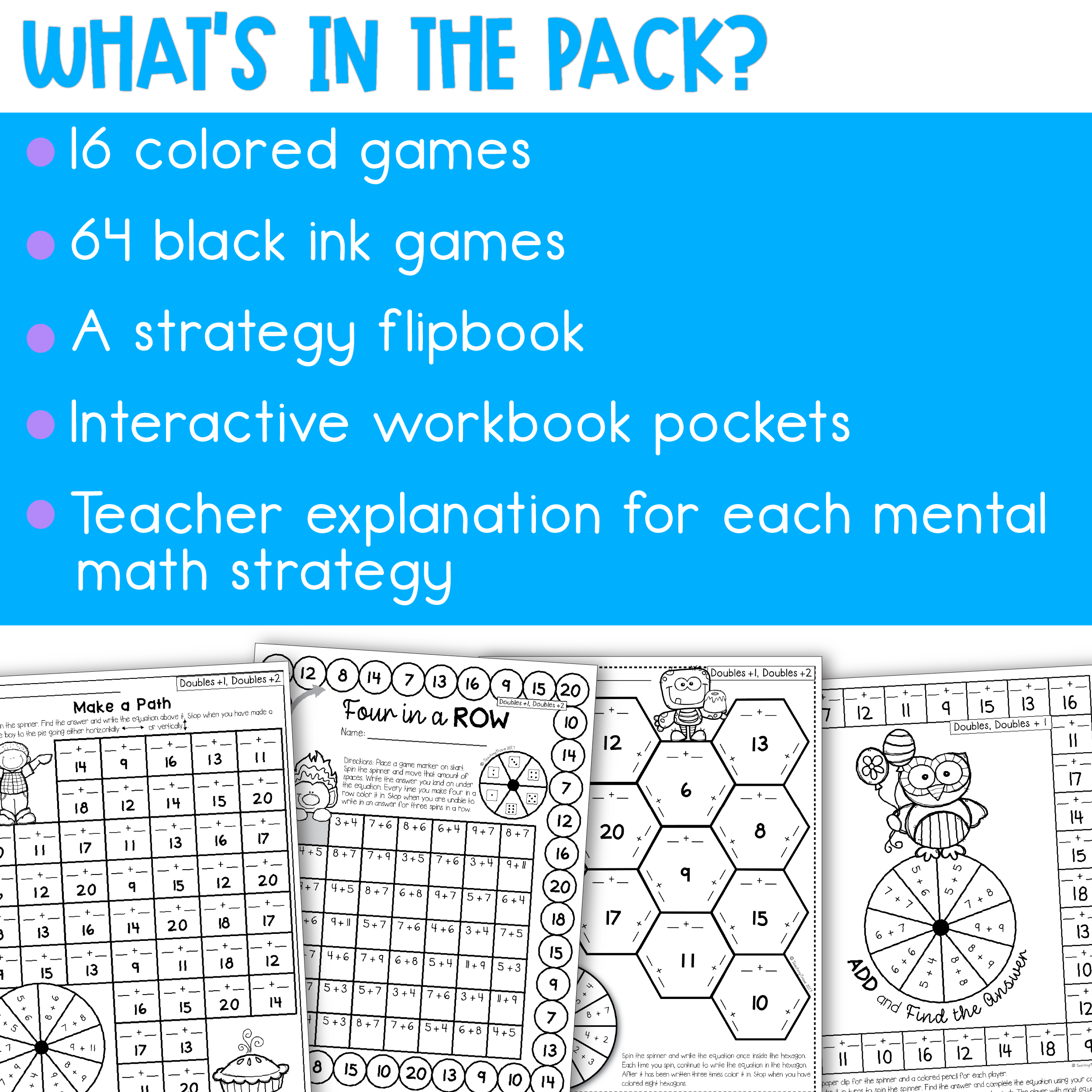 Addition Facts to 20 Using Addition Strategies | Made By Teachers