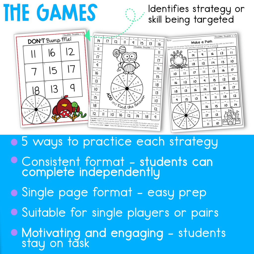 Addition Facts to 20 Using Addition Strategies | Made By Teachers