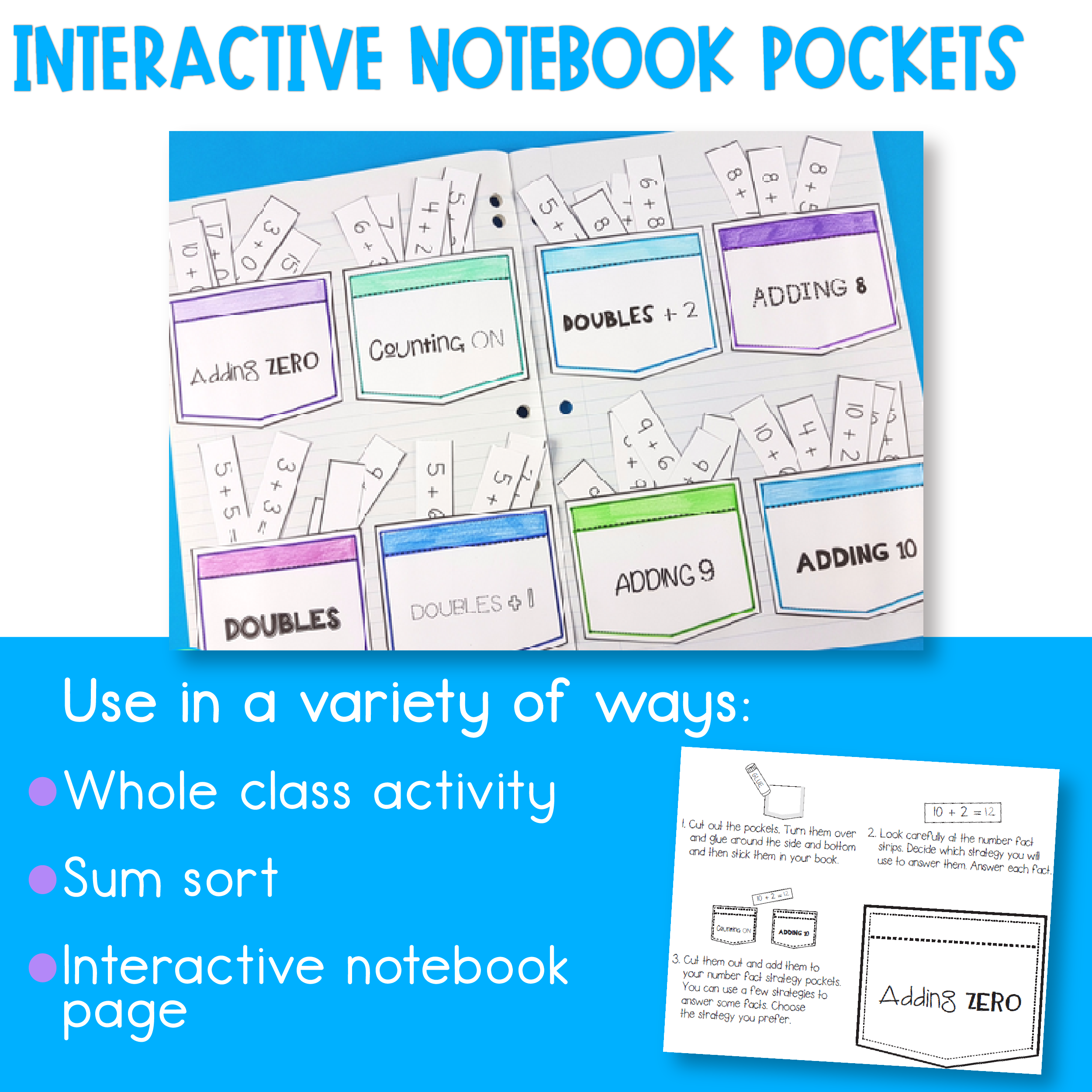 Addition Facts to 20 Using Addition Strategies | Made By Teachers